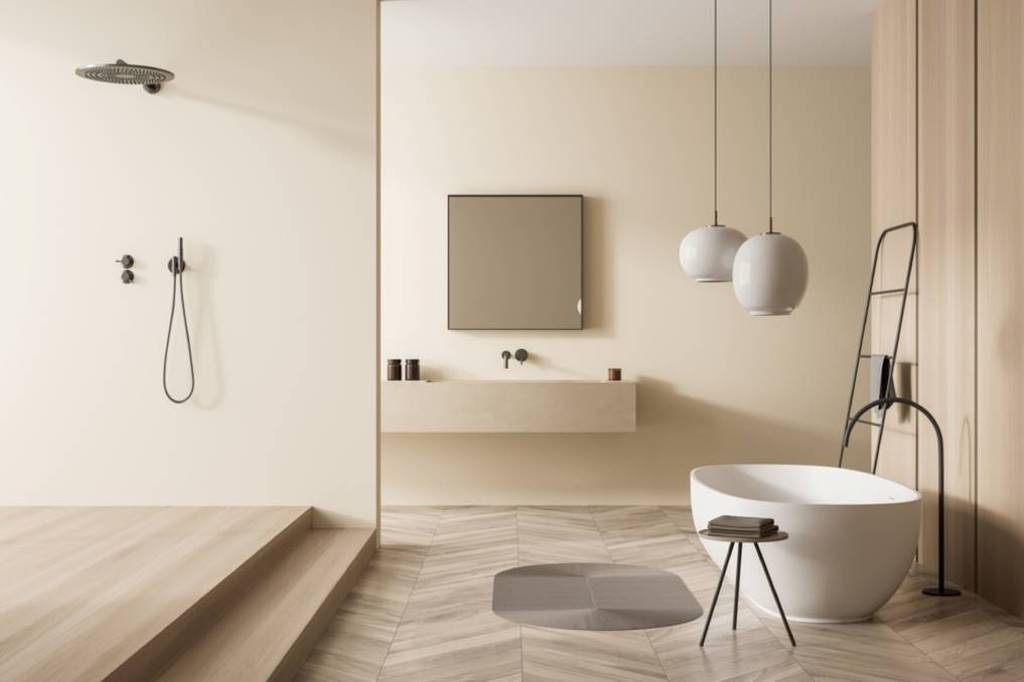 Interior styling in elegant neutral tones